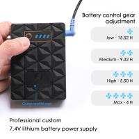 China 12V Jacket Cooling Fan 6700mAh Air Conditioning Suit Fan for sale