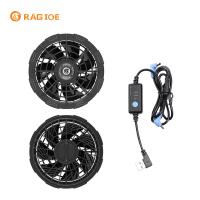China Brushless Air Conditioning Jacket Cooling Fan 5V USB Power Supply for sale