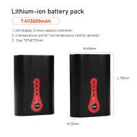 China 7.4V Portable Charger For Heated Vest Battery Pack For Heated Coat for sale