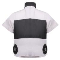 China Light Gray Black Cooling Fan Vest S/M/L/XL/XXL/XXXL Optinal With 6700mAh Battery for sale