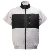 China Light Gray Black Cooling Fan Vest S/M/L/XL/XXL/XXXL Optinal With 6700mAh Battery for sale