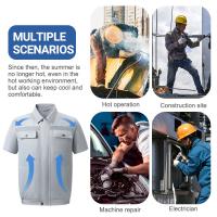 China 6-6.5 Hours Charging Time Reflective Fan Cooling Vest Less Than 30dB Noise for sale