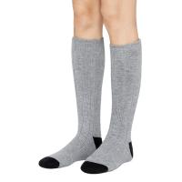 China Grey 4000mAh Battery Heated Stockings Three Temp. Gears Heated Compression Socks for sale