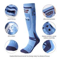 China Large Capacity Battery Electric Heated Socks 22 Hours Heating Time Hiking Warm Socks for sale