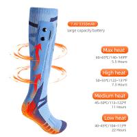 China Rechargeable 4 Heating Settings Lithium Ion Self Heating Socks For Camping Fishing Skiing for sale