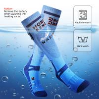 China Rechargeable 4 Heating Settings Lithium Ion Self Heating Socks For Camping Fishing Skiing for sale