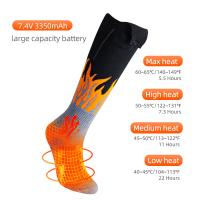 China 7.4V 3350mAh Rechargeable Battery Electric Heated Socks For Outdoor Riding Camping Hiking for sale