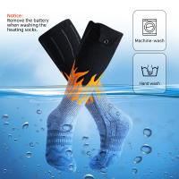 China 7.4V 3350mAh Rechargeable Battery Electric Heated Socks For Outdoor Riding Camping Hiking for sale