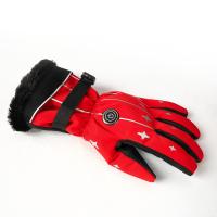 China Red Finger Touch Screen Electric Heated Snowboard Gloves Lycra Battery Powered Work Gloves for sale