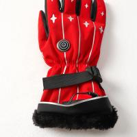 China Red Finger Touch Screen Electric Heated Snowboard Gloves Lycra Battery Powered Work Gloves for sale