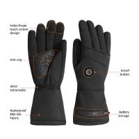 China 2600mAh Heated Fishing Gloves Battery Powered Heated Gloves Motorcycle with Three Temperature Adjustable for sale