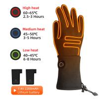 China Wholesale Thinnest Heated Winter Gloves 7.4V Electric Waterproof Heated Gloves with Finger Touch Screen for sale