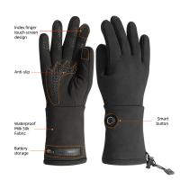 China Wholesale Thinnest Heated Winter Gloves 7.4V Electric Waterproof Heated Gloves with Finger Touch Screen for sale