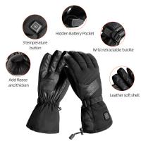 China Lithium Rechargeable Fishing Heated Winter Gloves 7.4V Battery Powered Electric Gloves for Skiing for sale