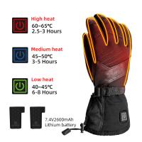 China Lithium Rechargeable Fishing Heated Winter Gloves 7.4V Battery Powered Electric Gloves for Skiing for sale