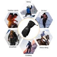 China Lithium Rechargeable Fishing Heated Winter Gloves 7.4V Battery Powered Electric Gloves for Skiing for sale