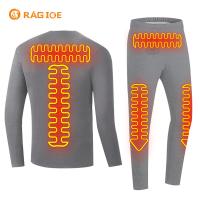 China Wireless Remote Control Lightweight Keep Warm Battery Powered Thermal Underwear Heated Clothes for sale