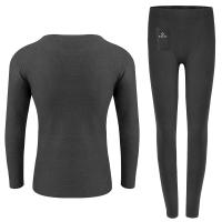 China Electric Heated Thermal Underwear Set Rechargeable Men's Travel Heated Pants and Top for sale