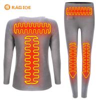 China Female Electric Heating Base Layer Heated Thermal Underwear Suit for Winter Sports for sale