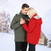 China Winter Battery Heating Coat Warmer Heating Clothes Women'S Electric Heated Hooded Down Jackets for sale