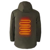 China Fleece Men's Heated Jacket Rechargeable Electric Heated Clothes for Hiking for sale