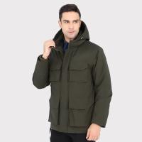 China Washable Men's Heated Body Warmers 7.4V Rechargeable Heated Jacket with 4 Heating Zones for sale