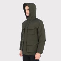 China Washable Men's Heated Body Warmers 7.4V Rechargeable Heated Jacket with 4 Heating Zones for sale