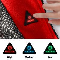 China Red Rechargeable Heated Gilet Winter Outdoor Heated Electric Thermal Waistcoat for sale