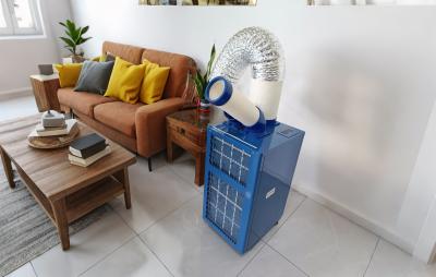 China Black Mobile Air Conditioning Unit Anti Corrosion Energy Saving High Efficiency for sale