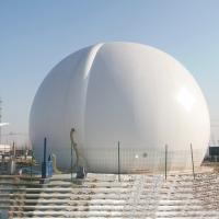 China Automated Ground Mounted Double Membrane Gas Storage Tank For Cow Farm for sale