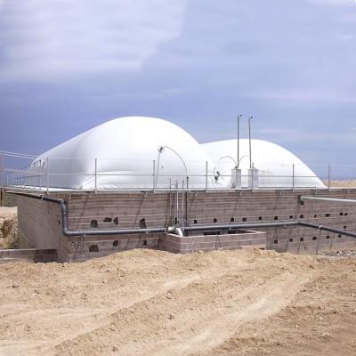 China Rectangular Double Membrane Gas Storage Tank Used As Lagoon Cover Biogas Gas Holder for sale
