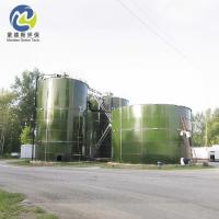 China Industrial Glass Lined Bolt Together Water Tanks Dark Green Coating Color for sale