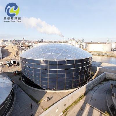 China Dark Blue Glass Fused Bolted Steel Tanks Leak Proof For Drinking Water Storage for sale