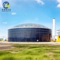 China Dark Blue Glass Fused Bolted Steel Tanks Leak Proof For Drinking Water Storage for sale