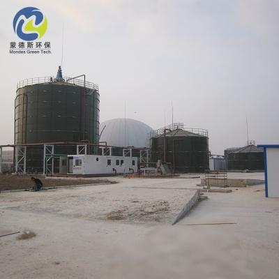 China Heavy Duty Glass Fused Bolted Steel Storage Tank RAL5013 Cobalt Blue For Water Treatment Plants for sale