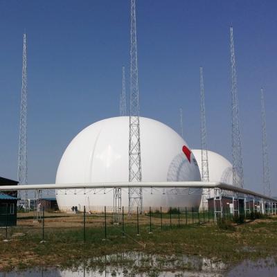 China Double Membrane Biogas Holder Balloon Weatherproof For Agricultural Industrial Residential for sale