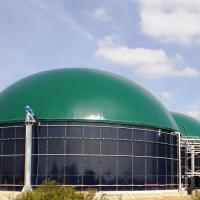 China UV resistant Dual Membrane Bio Gas Balloon Mounted On Digester For Wastewater Treatment for sale