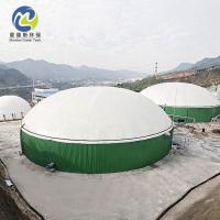 China 3mbar~20mbar 500m3 Dual Membrane Biogas Storage Balloon Spherical Shape For Biogas Plant for sale