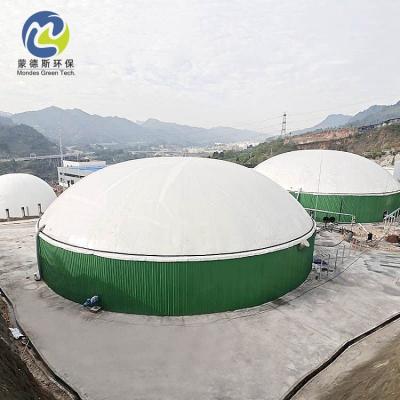 China 3mbar~20mbar 500m3 Dual Membrane Biogas Storage Balloon Spherical Shape For Biogas Plant for sale