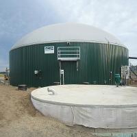 China 3mbar~20mbar 500m3 Dual Membrane Biogas Storage Balloon Spherical Shape For Biogas Plant for sale