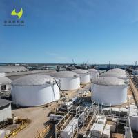 China Lightweight Spherical Structure Aluminum Geodesic Dome Roof For Oil Tank for sale