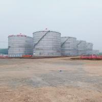 China Industrial Vertical Welded Steel Tank Cylindrical  Above Ground For Oil Storage for sale