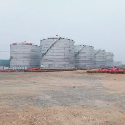 China Industrial Vertical Welded Steel Tank Cylindrical  Above Ground For Oil Storage for sale