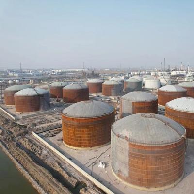 China Above Ground Waste Welded Oil Storage Tanks / 100000m³ Steel Welded Tanks API 650 for sale