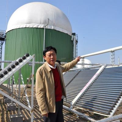 China Double Membrane Biogas Storage Tanks Uv Resistant  With Auto Control for sale