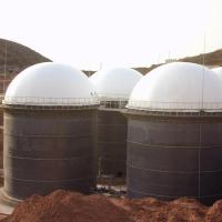 China Weather Resistant Biogas Gas Holder Digester Mounted Double Membrane for sale