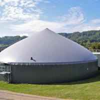 China Low Emission Biogas Storage Tank Design Single Membrane Biogas Cover Uv Resistance for sale