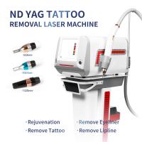 China Desktop Q Switch Nd Yag Laser Tattoo Removal Machine Carbon Peeling Facial Skin Rejuvenation for sale