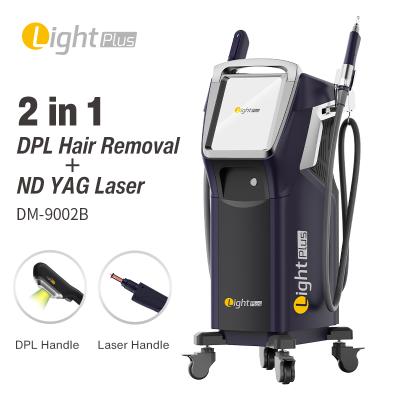 China 2 In 1 OPT SHR IPL Yag Laser Pigment Removal Skin Rejuvenation Hair Removal Beauty Machine for sale