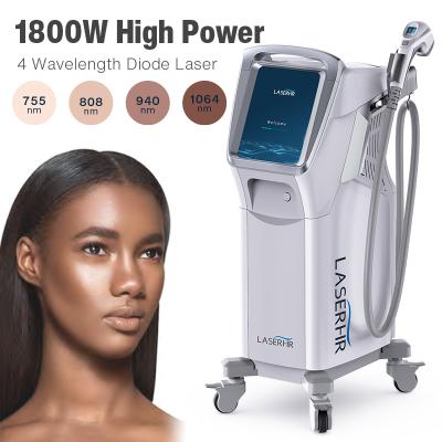 China 4 In 1 Diode Laser Hair Removal 4 Wavelength 755 808 940 1064nm Diode Laser Hair Removal Machine for sale